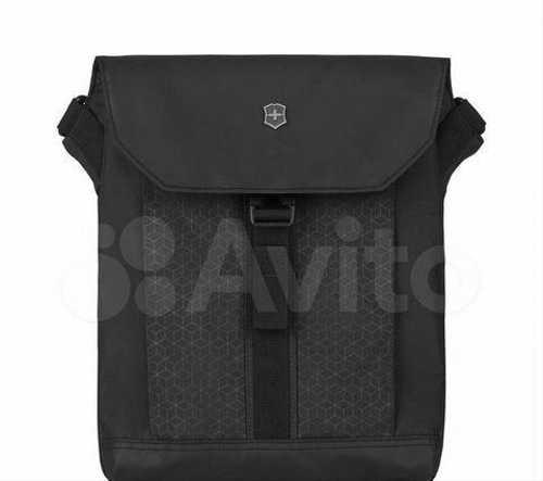 Сумка наплечная victorinox Altmont Original Flapover Digital Bag, чёрная, нейлон, 26x10x30 см, 7 л