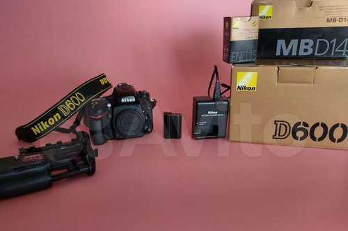 Nikon D600 body + MB-D14