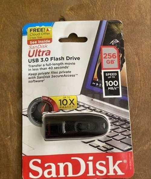 Флешка SanDisk Ultra USB 3.0 256Gb
