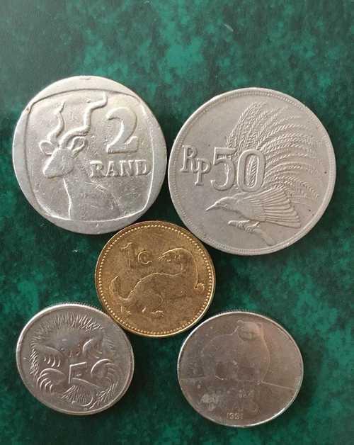 Фауна мира на монетах