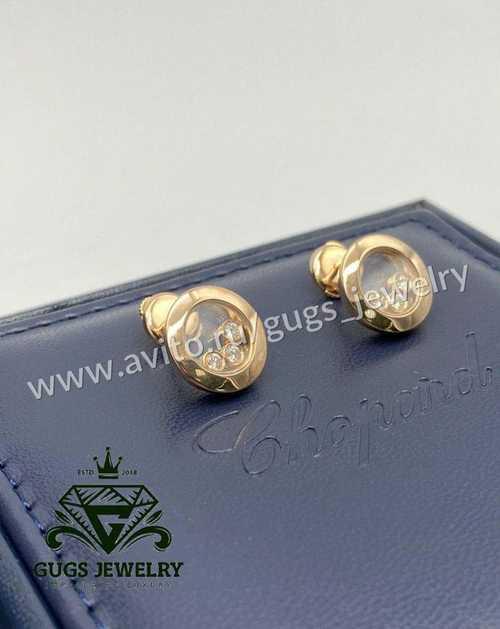 Серьги Chopard Icons round с бриллиантами