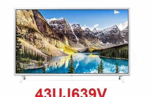 43" 4K LED Smart TV LG 43UJ639V IPS / Белый / HDR
