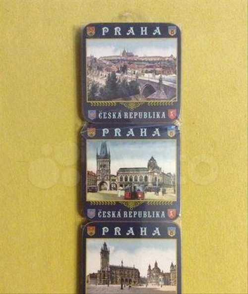 Подставки под пивные кружки из Праги