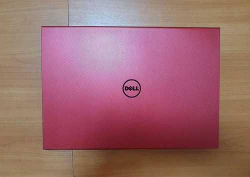 Ноутбук Dell, красный