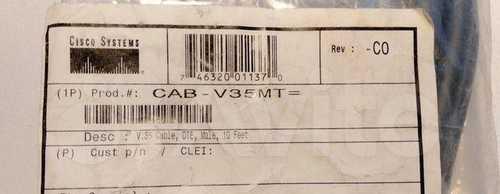 Кабель Cisco CAB-V35MT интерфейсный