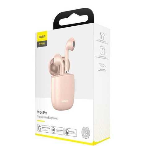 Baseus W04 Pro Pink, розовые