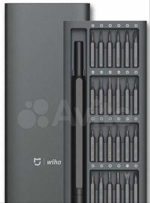 Набор инструментов для точных работ Xiaomi Mi x Mijia Wiha Precision Screwdriver (25 предм.) (Dark Grey)