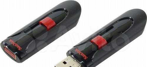 Флешка 256 Гб Sandisk Cruzer Glide (sdcz60-256G-B35) USB 2.0 Type A, черно-красная