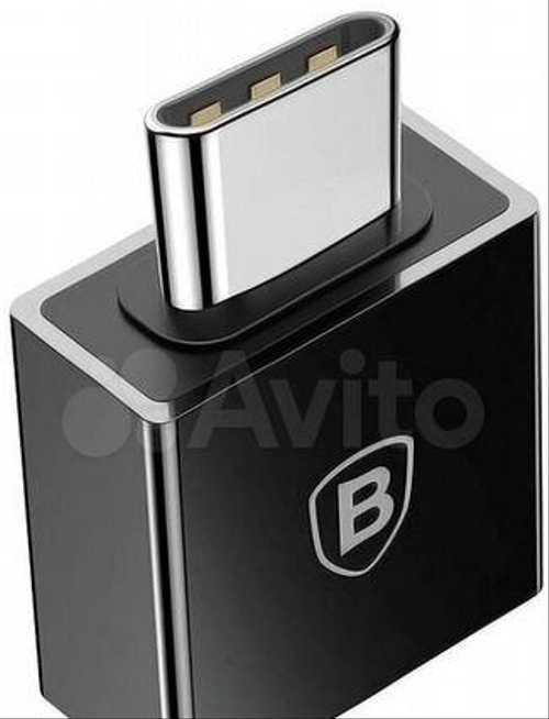 Адаптер Baseus USB/USB-C catjq-B01 (Black)