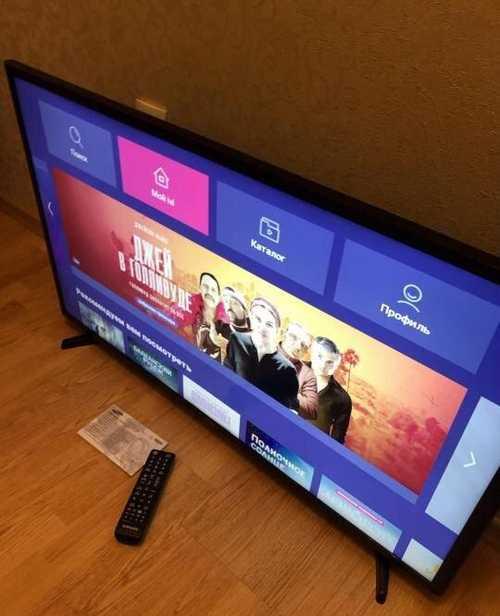 Большой Новый 102см ультратонкий SmartTV встр.wifi