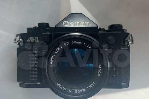 Canon A-1 с объективом Canon FD New 50 1.4