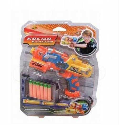 Космобластер ABtoys желтый, с 6 мягкими снарядами (S-00067/S-00076/WG-A3976)