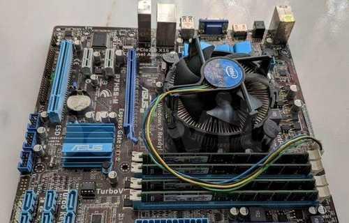 Asus P7H55-M +Intel Core i5-650 +8Гб Kingston