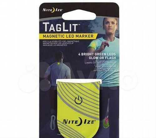 Светодиодный маркер NiteIze TagLit Magnetic LED Marker Neon Yellow