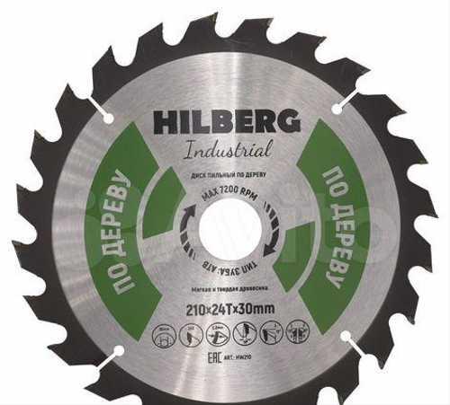 Пильный диск по дереву 210x24Tx30 Industrial Дерево Hilberg