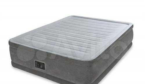 Матрас-кровать надувная intex Queen Comfort-Plush 152х203х46см, встроенный насос 220V 64418
