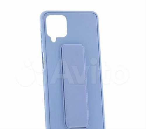 Чехол-накладка Samsung Galaxy A12 Derbi Magnetic Stand серо-голубой
