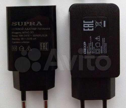 Зарядка USB Supra Dexp 2 Ампера