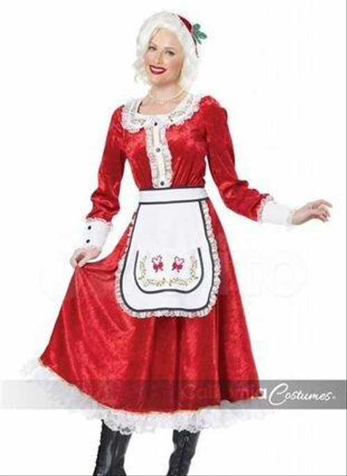 Костюм California Costumes Миссис Санта, праздничный, S
