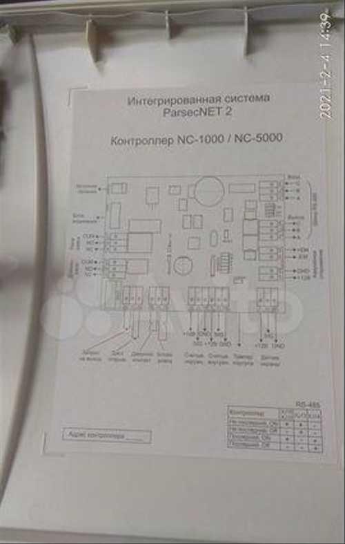 Контроллер управления доступом NC1000 parsec