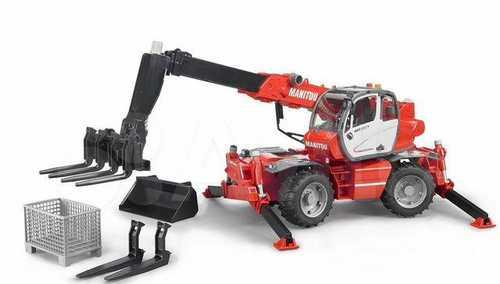 Погрузчик колесный Bruder Manitou MRT 2150 с телескопическим ковшом (02-129)