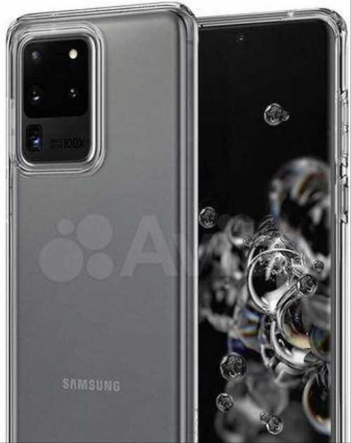 Чехол Spigen Liquid Crystal (ACS00709) для Samsung Galaxy S20 Ultra (Clear)