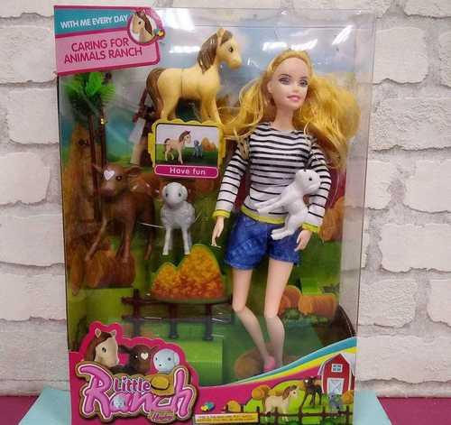 Кукла Барби + животные набор игрушка Barbie