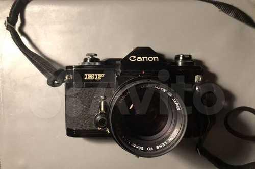 Фотоаппарат Canon EF + Canon FD 50/1.4