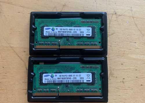 Оперативная память Samsung 2x1Gb SO-dimm 1066MHz