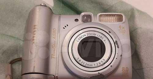 Компактный фотоаппарат Canon PowerShot A 580