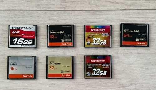 CF карты памяти 16, 32, 64 Gb Compact Flash