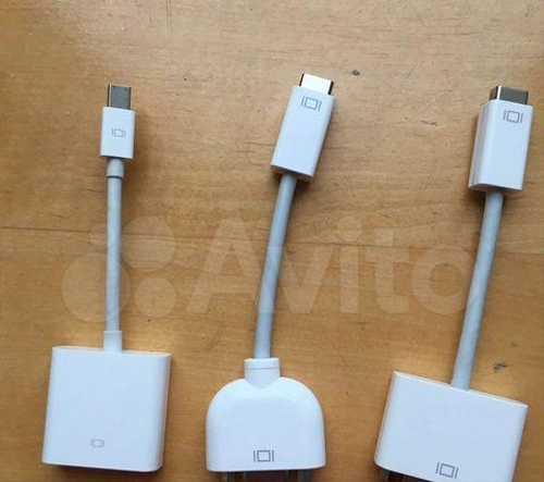 Apple переходники на монитор DP, VGA, DVI