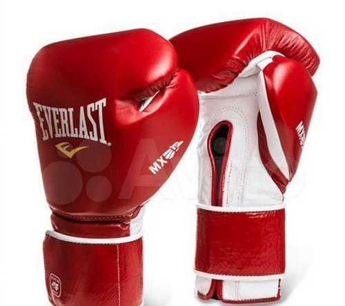 Перчатки Everlast MX Training на липучке 16oz красные