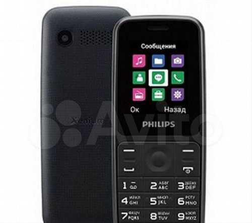 Мобильный телефон Philips Xenium E125 Black #CTE125BK/00