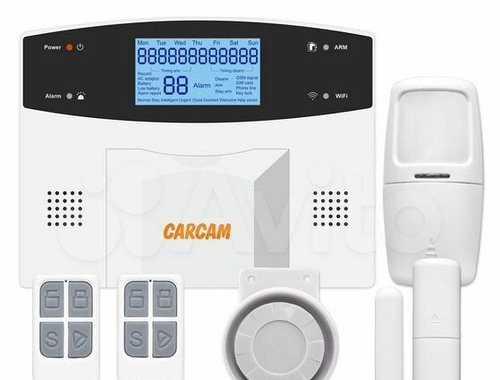 Wi-Fi/GSM/pstn сигнализация carcam GSM alarm KIT professional для дачи, дома, квартиры и гаража
