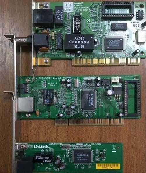 Карты PCI(адаптеры) Сетевые Ethernet и факс-модемы