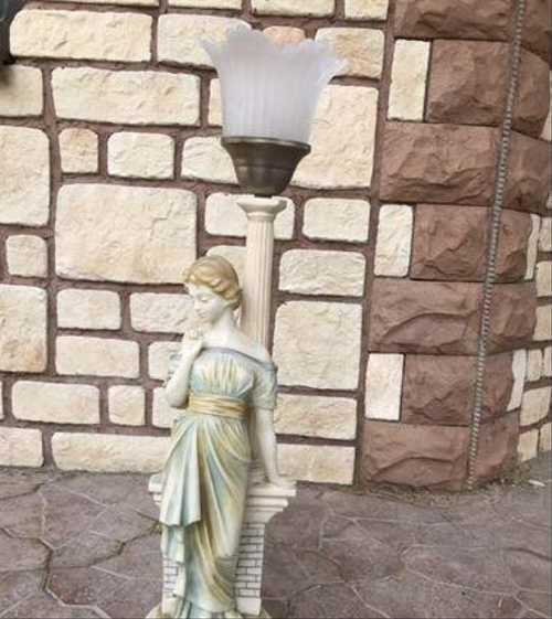 Подсвечник лампа настольная мрамор греция