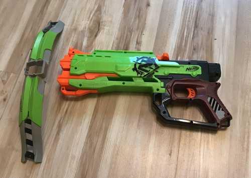 Nerf zombie strike арбалет