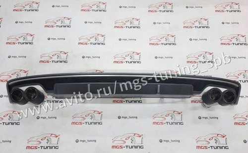 Диффузор + Akrapovic в стиле S7 A7 14-17