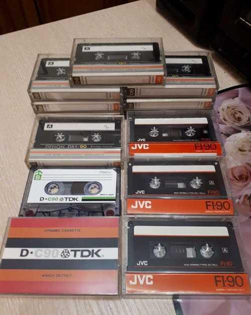 Аудиокассеты чистые, не б/у.Denon DX-1-90, JVC F1