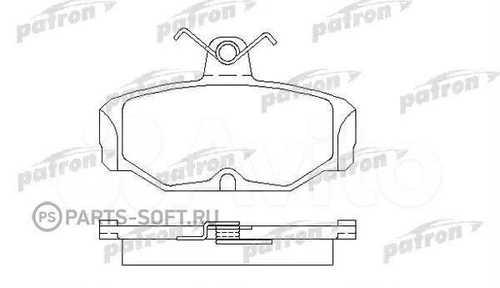 Patron PBP398 Колодки тормозные дисковые