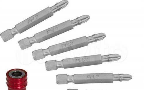 Набор вставок-бит для механического инструмента со сменным магнитным держателем, PH2, 50 мм, 7 предметов Ombra 951406