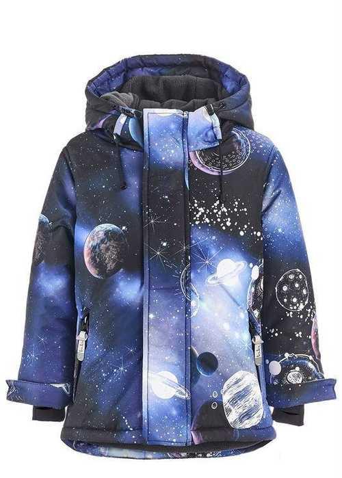 Зимняя куртка для мальчика "Button blue", р-р 146