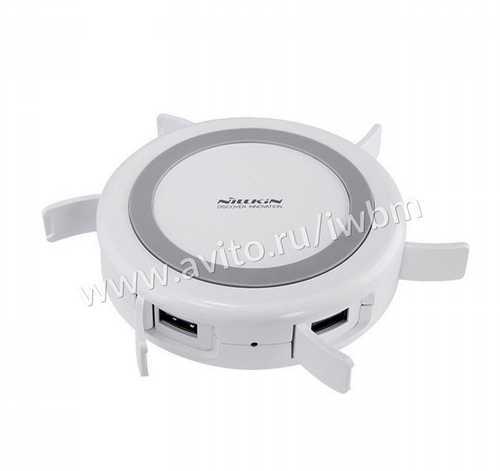 Беспроводное зарядное Nillkin Hermit, USB 3.0 HUB