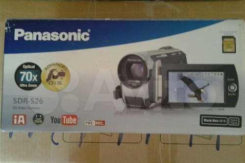 Видеокамера цифровая Panasonic SDR-S26 black