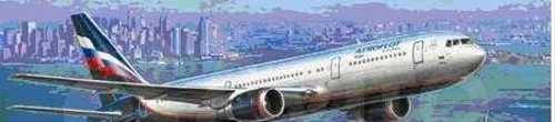 Сборная модель zvezda Пассажирский авиалайнер Боинг 767-300 7005з