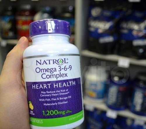 Омега 3-6-9 Natrol omega 3-6-9 complex - 60 капс