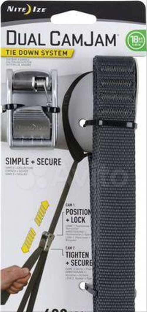 Крепление Nite Ize Dual CamJam Tie Down System 18 ft