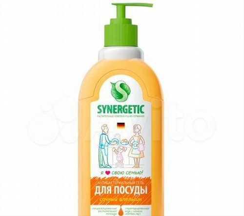 Synergetic Антибактериальный гель для мытья посуды Сочный апельсин, 500 мл