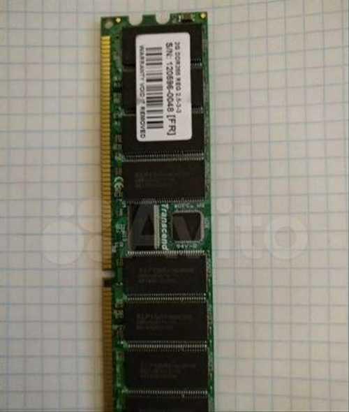 DDR DDR266 2 Gb одним модулем для сервера